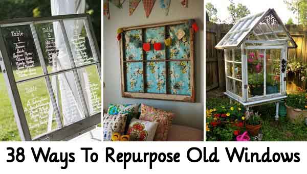 38 Ways To Repurpose Old Windows - Lil Moo Creations 38 Ways To Repurpose Old Windows - Lil Moo Creations