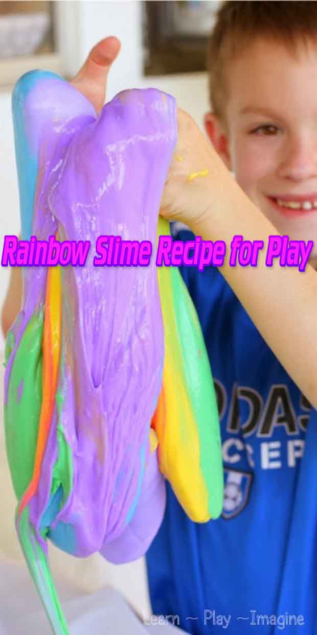 Rainbow Slime Recipe for Play