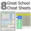 8 Great School Cheat Sheets