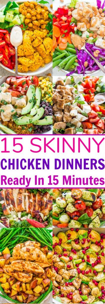 15 Skinny Chicken Dinners Ready in 15 Minutes